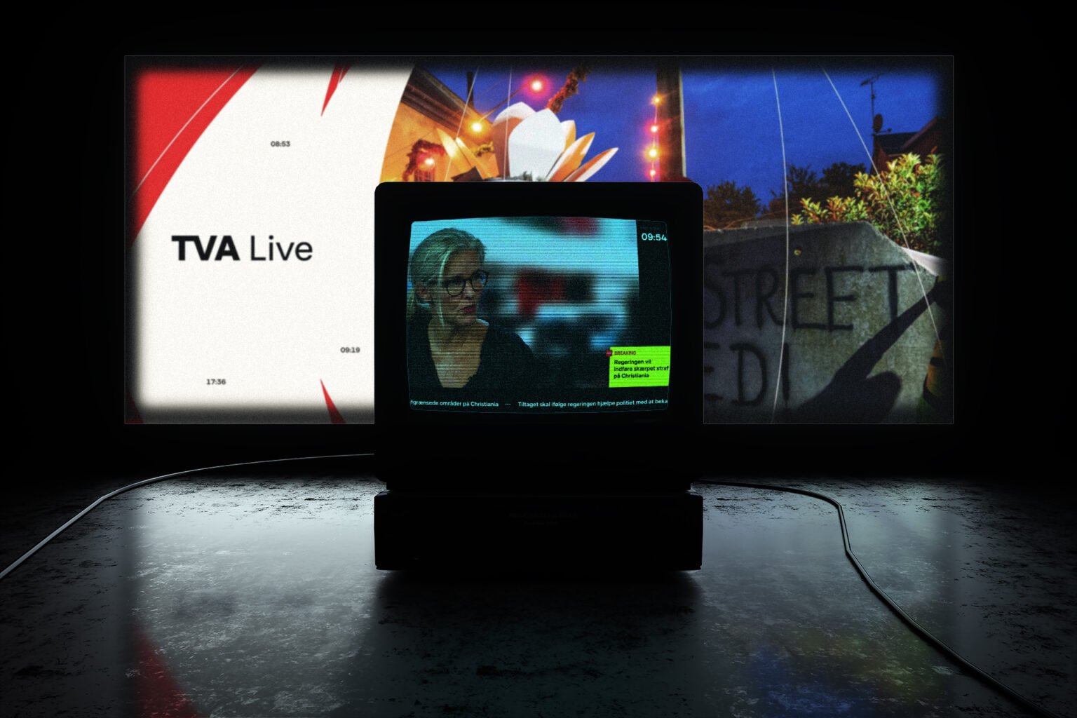 TV Avisen bliver til TVA og går 'live' - KLF, Kirke & Medier